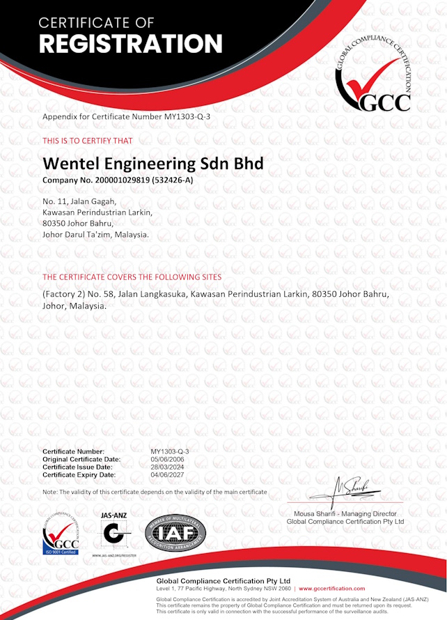 Wentel - Customize Metal Fabrication Johor Bahru (JB), Malaysia ...